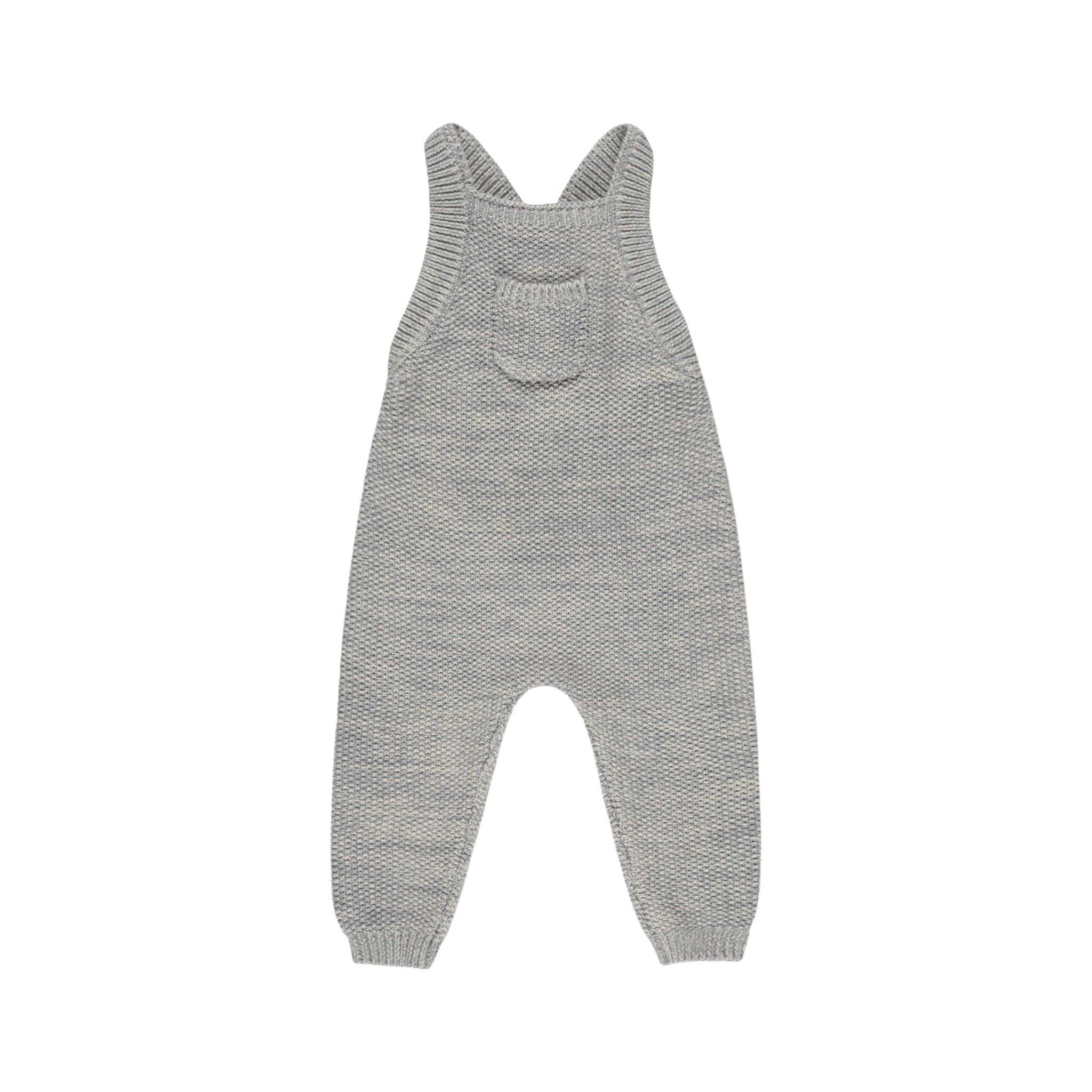 Quincy Mae - Knit Overalls - Heathered Blue – Dapper Mr Bear