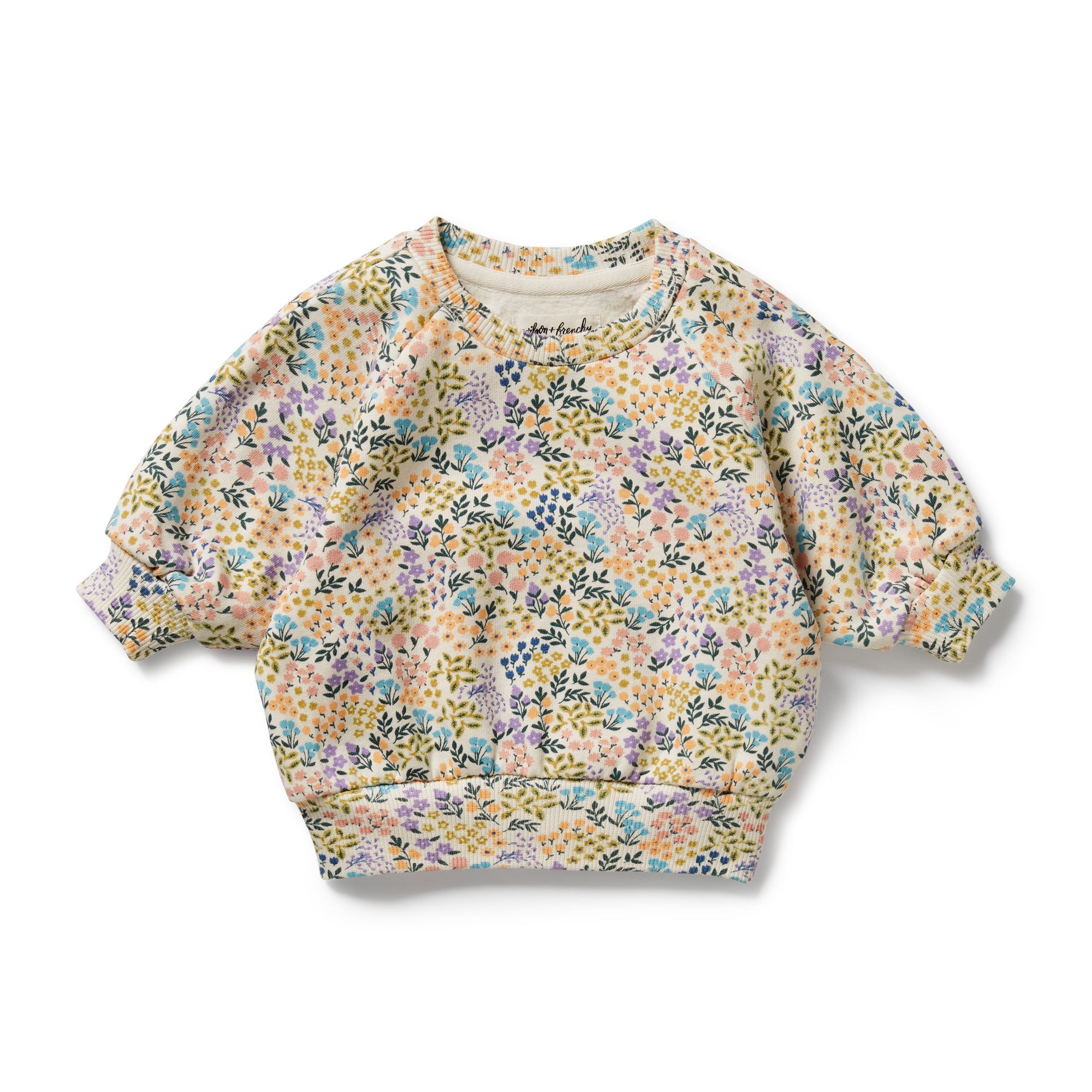 Wilson and Frenchy Organic Terry Sweat - Tiny Bloom – Dapper Mr Bear